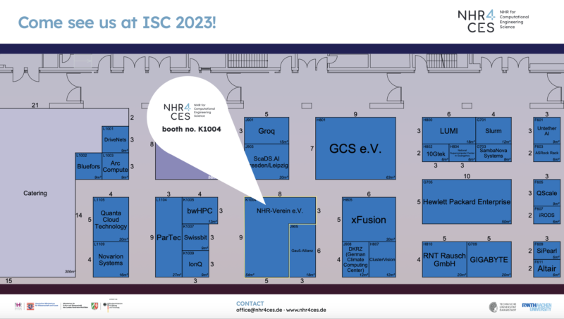 ISC 2023: NHR4CES is represented at the NHR booth - NHR4CES