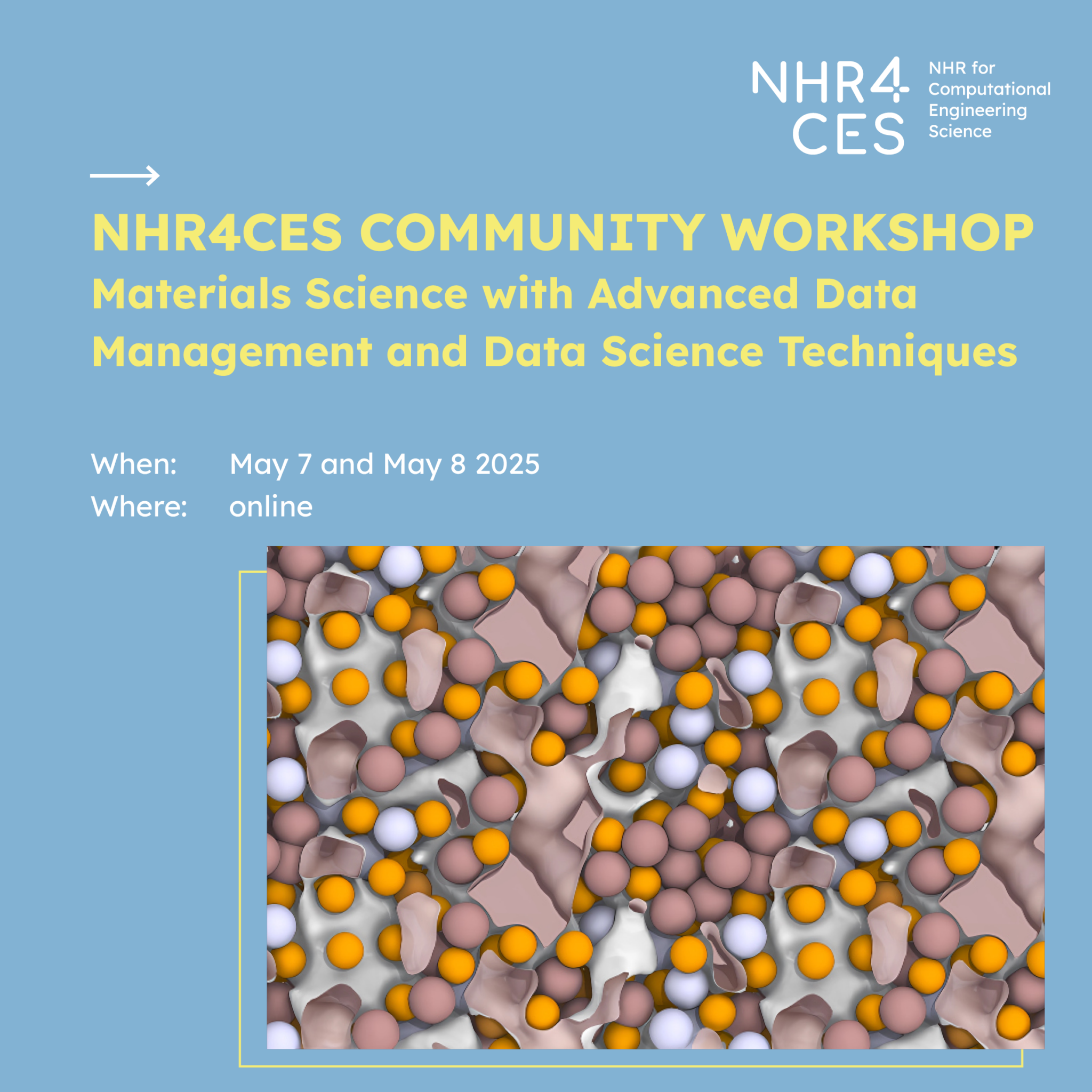 NHR4CES Community Workshop 2025: Materials Science with Advanced Data Management and Data ...